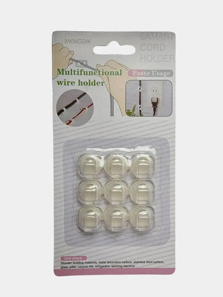 Держатели, крючки, клипсы, крепления для тонких проводов, кабелей ...