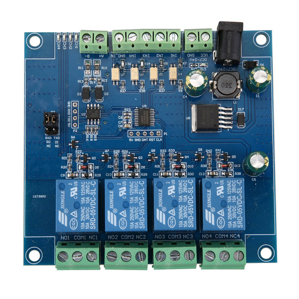 T K Q R Modbus Rtu ввода 485 Ttl Uart связь 4 канальный вход 7 24 В