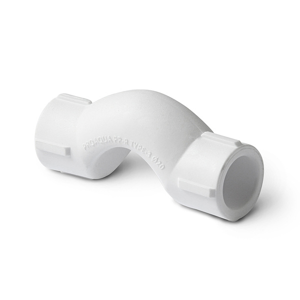 Обвод PPR 20 мм, с муфтами, короткий, белый, Pro Aqua PA16116P lnd ...