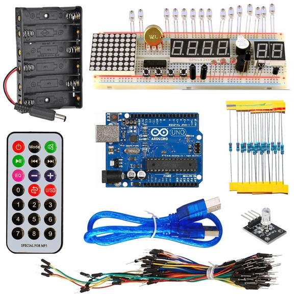 Стартовый набор Arduino UNO R3 RFID обучающий комплект в коробке - купить с доставкой по ...