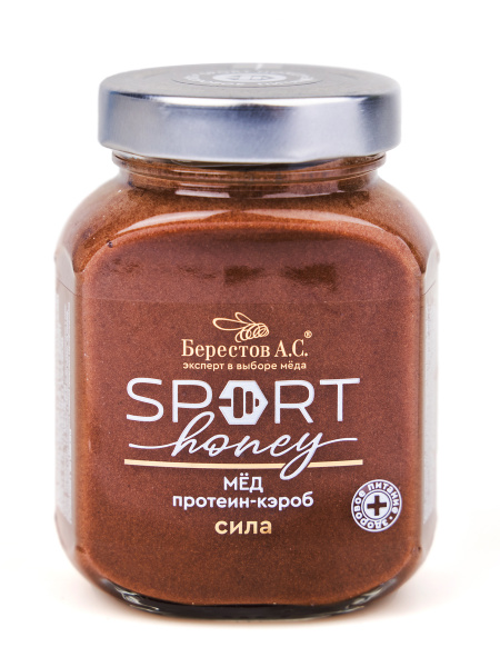 Мед "Sport Honey" с ПРОТЕИНОМ и КЭРОБОМ, Берестов А.С., 500 г ...