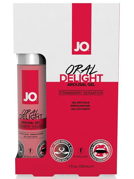 Лубрикант для оральных ласк JO Oral Delight Strawberry Sensation ...