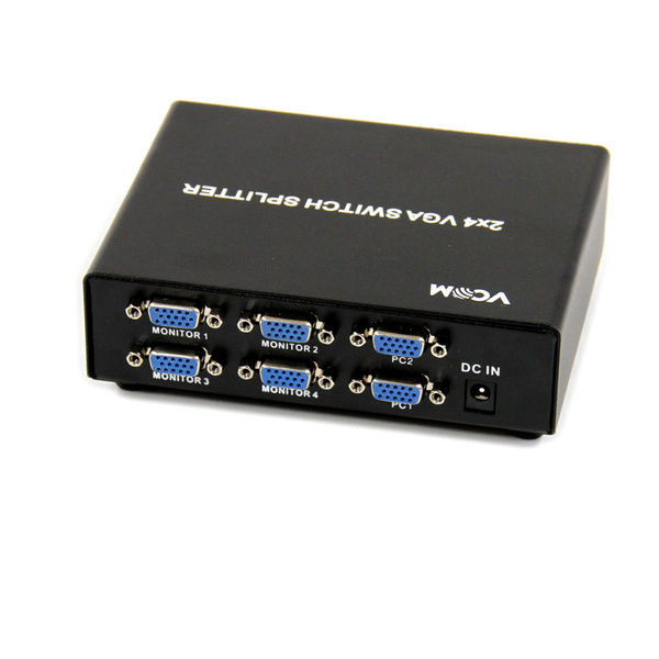 VGA переключатель VCOM 2 входа на 4 выхода чёрный (DD1824) - купить с ...