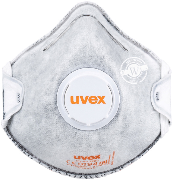 Респиратор UVEX силв-Эйр 2220 FFP2 арт. 8732.220 с угольным фильтром и ...
