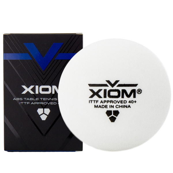 Мячи для настольного тенниса Xiom V 3*** 40+ (ABS) бел, 6 шт. - купить с доставкой по выгодным ...