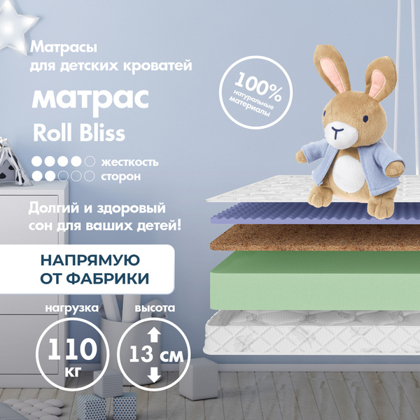 Матрас Dreamtec Dreamtec Roll Bay_FMD, Беспружинный, 80 - купить по ...