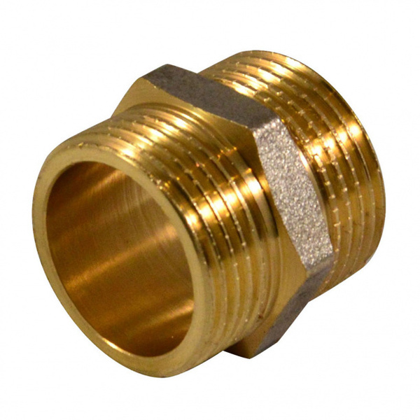 Ниппель СТМ 3/4" НР-НР латунь никель, b_403004873 - купить по выгодной ...