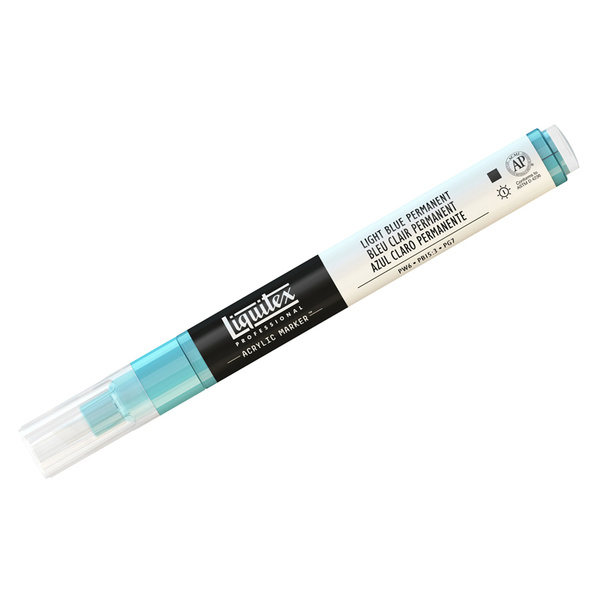 Маркер акриловый Liquitex "Paint marker Fine" 2мм, скошенный, голубой ...