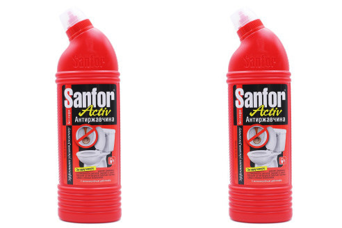 Sanfor Средство для чистки и дезинфекции Activ Антиржавчина, 750 мл, 2 шт/ купить на OZON по ...