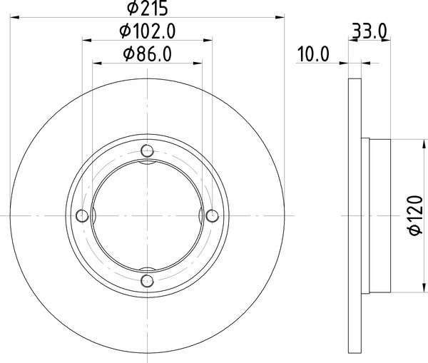 Диск тормозной перед Nisshinbo ND9008 - купить по низкой цене в ...
