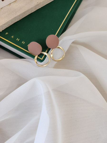 GINGER Store Серьги пусеты купить на OZON по низкой цене (588832138)