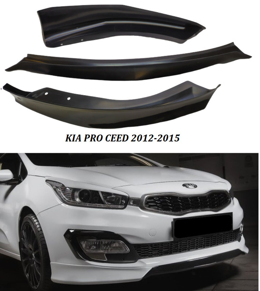 Юбка губа переднего бампера для киа про сид pro ceed jd 2012-2015 абс ...
