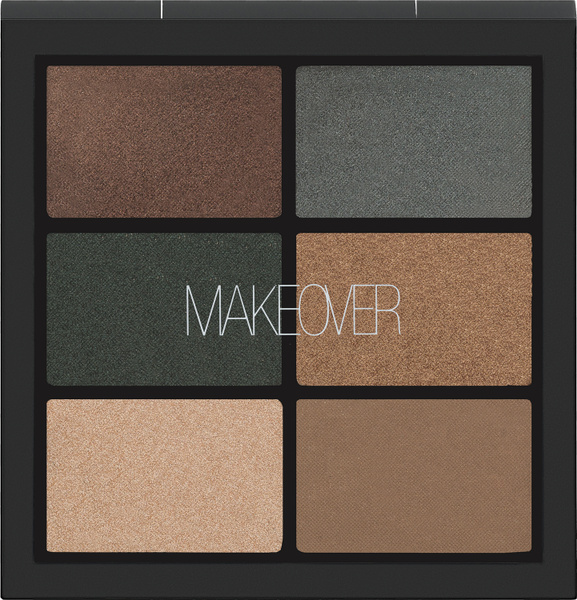 MAKEOVER Paris, Палетка теней для век, 6 оттенков, PRO EYESHADOW ...
