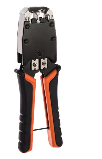 Hyperline HT-500 Инструмент обжимной для RJ-45, RJ-12, профессиональный ...