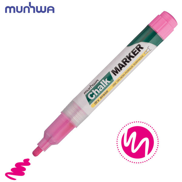 Меловой маркер MunHwa "Black Board Marker" пастельно розовый 3 мм - купить с доставкой по ...