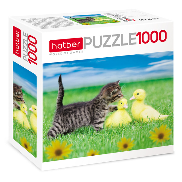 Пазлы Hatber 1000 элементов 680х480мм -Пушистые друзья- - купить с доставкой по выгодным ценам в ...