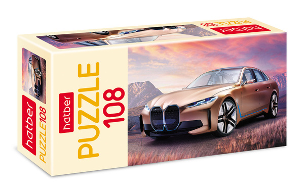 Пазлы Hatber 108 элементов А4ф 300х210мм - Luxury Car- - купить с доставкой по выгодным ценам в ...