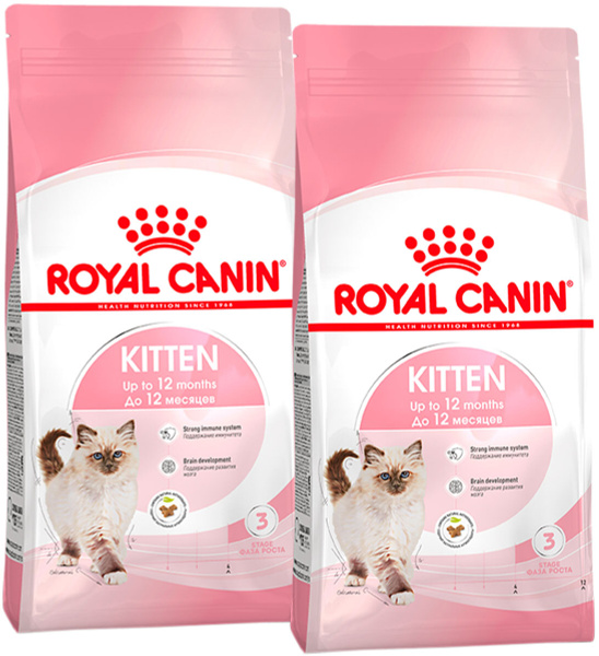 ROYAL CANIN KITTEN 36 для котят (4 + 4 кг) - купить с доставкой по ...