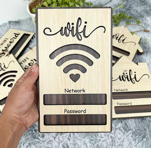 Табличка Wi Fi для логина и пароля, 20 см, 10 см - купить в интернет ...