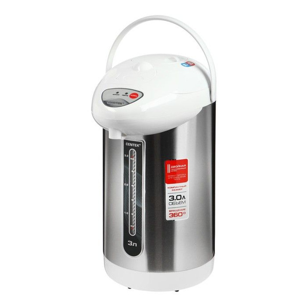 Термопот Centek CT-0080, 3 литра, 600 Вт, белый - купить с доставкой по ...