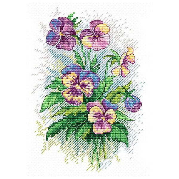 Вышивка крестиком и гладью. Комплект: Инструкция, Схема, Игла, Мулине ...