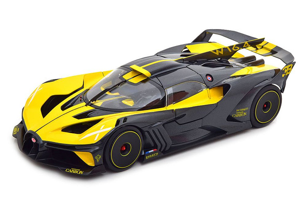 Модель коллекционная Bugatti bolide 2020 yellow greymetallic - купить в ...