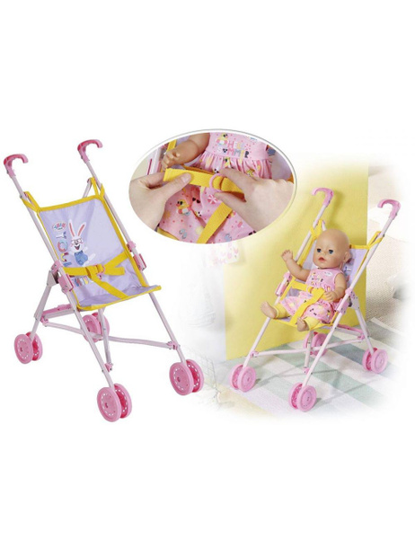 Коляска для кукол Бэби Борн Baby Born сиреневая - купить с доставкой по ...