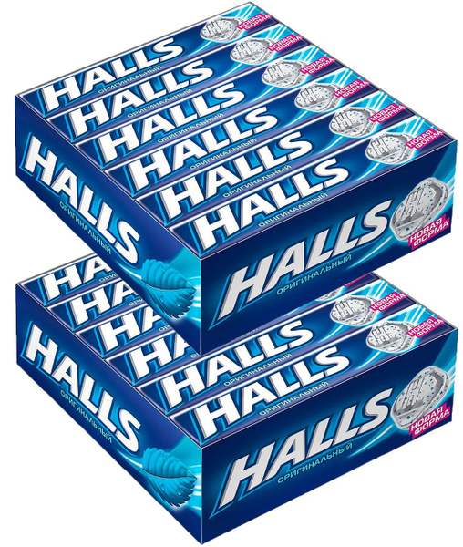 Леденцы HALLS Оригинальный, 12 шт по 25 грамм - 2 шт - купить с ...