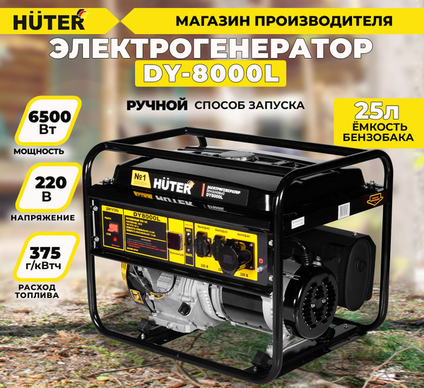 Электрогенератор DY8000L - купить по низкой цене в интернет-магазине OZON (220973582)