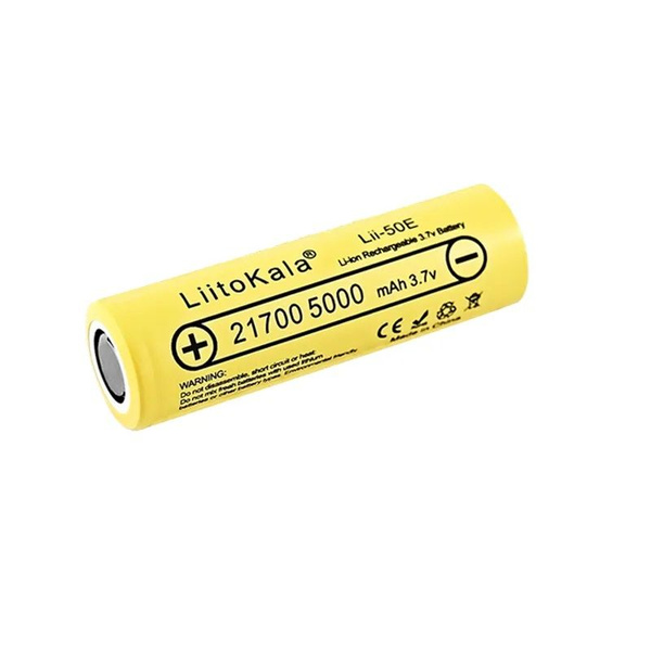 Аккумулятор 21700 Li-Ion LiitoKala Lii-50E 5000mAh (1шт) мощная литий ...