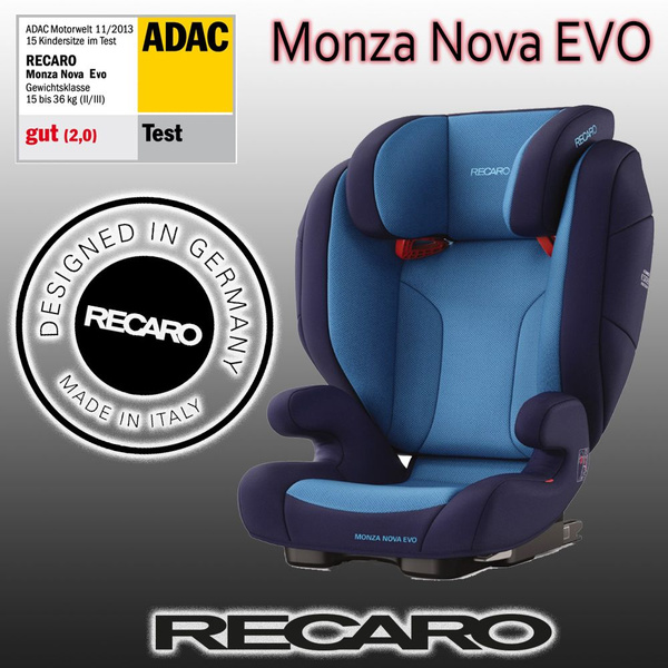 Детское автокресло Recaro Monza Nova Evo Seatfix, гр. 2/3, расцветка ...