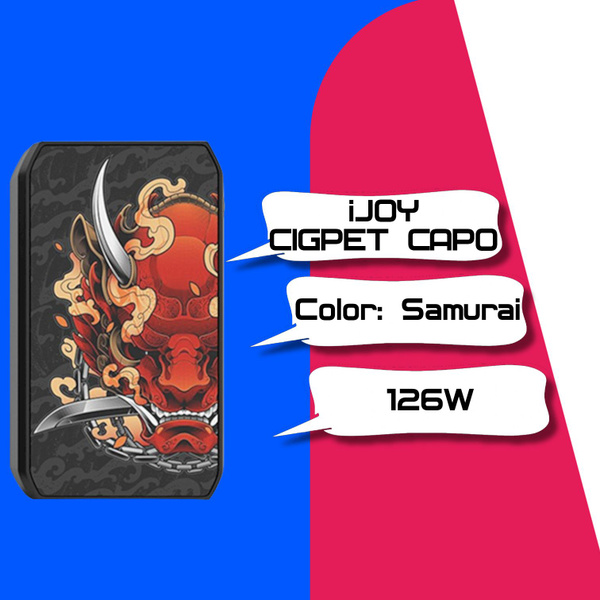 Характеристики Бокс мод iJOY CIGPET CAPO 126W MOD, Samurai, без жидкости подробное описание ...
