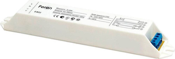 Аппарат пускорегулирующий электронный (балласт), 2 x36W T8-G13 230V ...