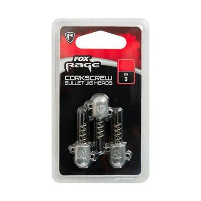 Джигер Fox Rage Corkscrew Bullet Jig Heads 20 г (3 шт. в упаковке ...