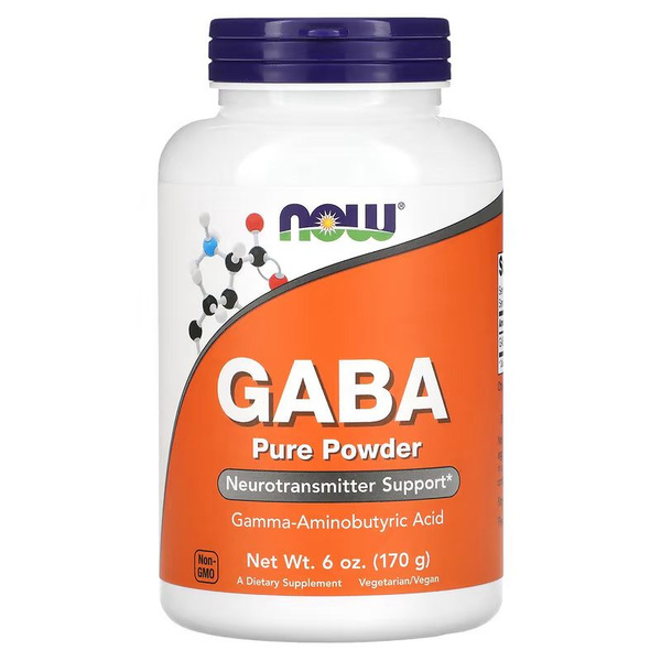 GABA NOW Pure Powder (гамма-аминомасляная кислота (ГАМК, ГАБА) порошок ...