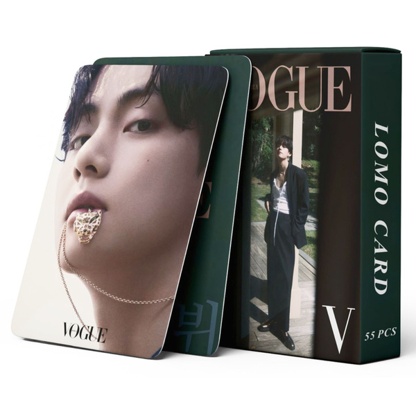 Набор карточек BTS V VOGUE, Коллекционные фотокарточки БТС, 54 штуки ...
