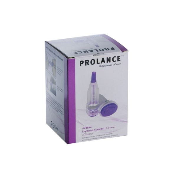 Ланцеты Prolance Max Flow, глубина прокола 1,6 мм, 200 шт./упак ...