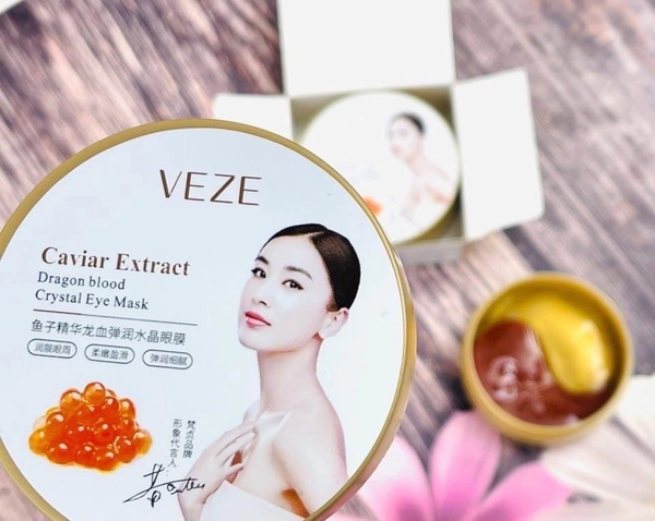 Гидрогелевые патчи VEZE CAVIAR EXTRACT DRAGON BLOOD CRYSTAL EYE MASK 3 ...