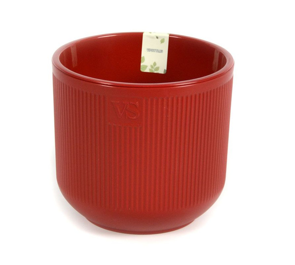 Кашпо VipSet 4.4л, d 19см, h17см красный с дренажной системой - купить ...