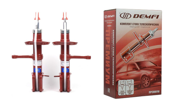 Стойки передней подвески 2170 приора DEMFI (премиум, газомасляные -70мм) лев.прав - купить по ...