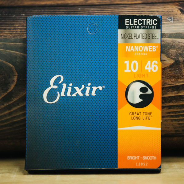 Струны EliXir 12052 10-46 NanoWeb для электрогитары - купить с ...