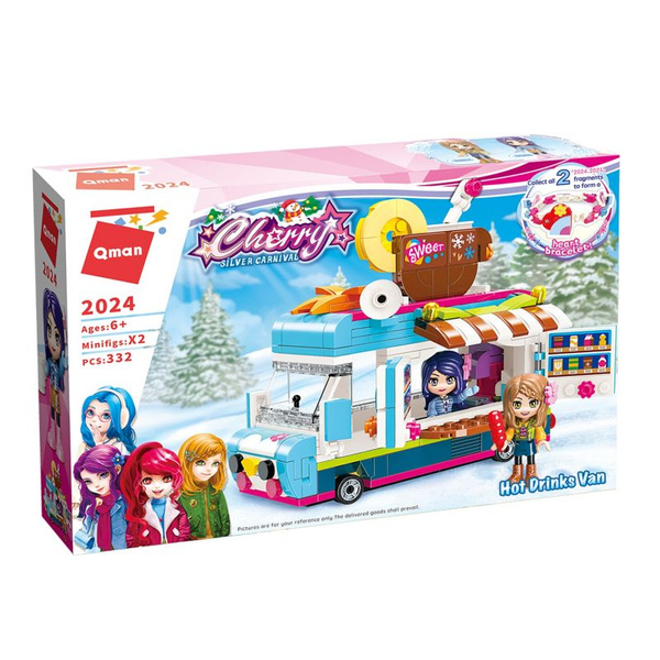 Конструктор QMAN 2024 Девчонки. Кафефургончик 332 детали - купить с доставкой по выгодным ценам ...