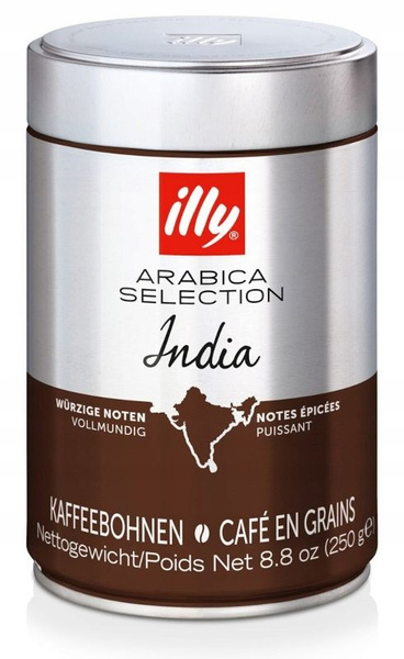 Кофе в зернах illy MonoArabica India, 250 г ж/б - купить с доставкой по ...