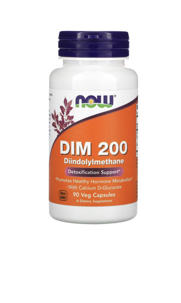 ДИМ Дииндолиметан NOW DIM Diindolylmethane 200 mg 90 капсул купить на ...