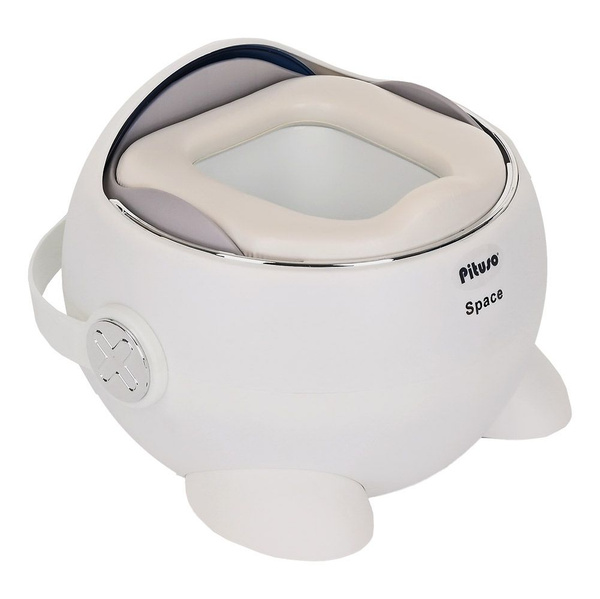 Горшок детский с мягким сиденьем Pituso Space, для девочки и мальчика, синий купить на OZON по ...