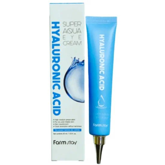 Farm Stay Eye Cream Hyaluronic Acid Super Aqua Крем для кожи вокруг ...
