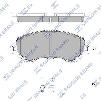 Колодки тормозные Sangsin Brake SP1715 - купить по низким ценам в ...