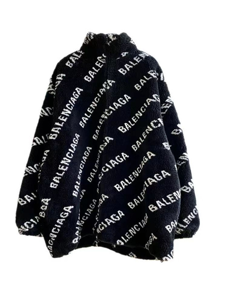 Пальто Balenciaga, Демисезон, размер 46, 48, цвет черный, Хлопок ...