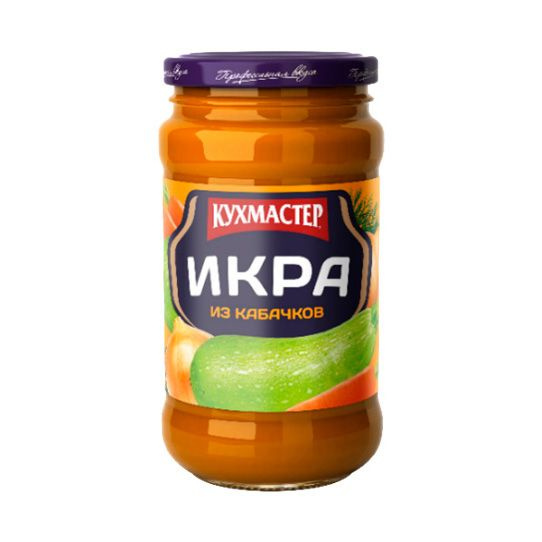 Икра кабачковая Кухмастер 400гр стекло - купить с доставкой по выгодным ...