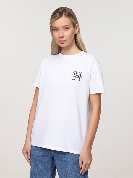 Футболка Pull&Bear, размер 44, 46, цвет белый, 100% хлопок - купить по выгодной цене в интернет ...